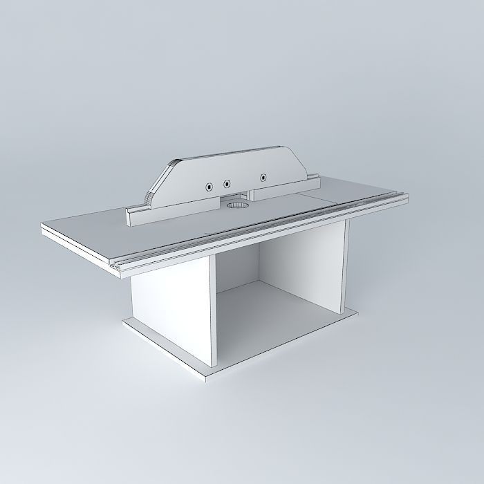 Router Manual Bench Table 3D model | CGTrader