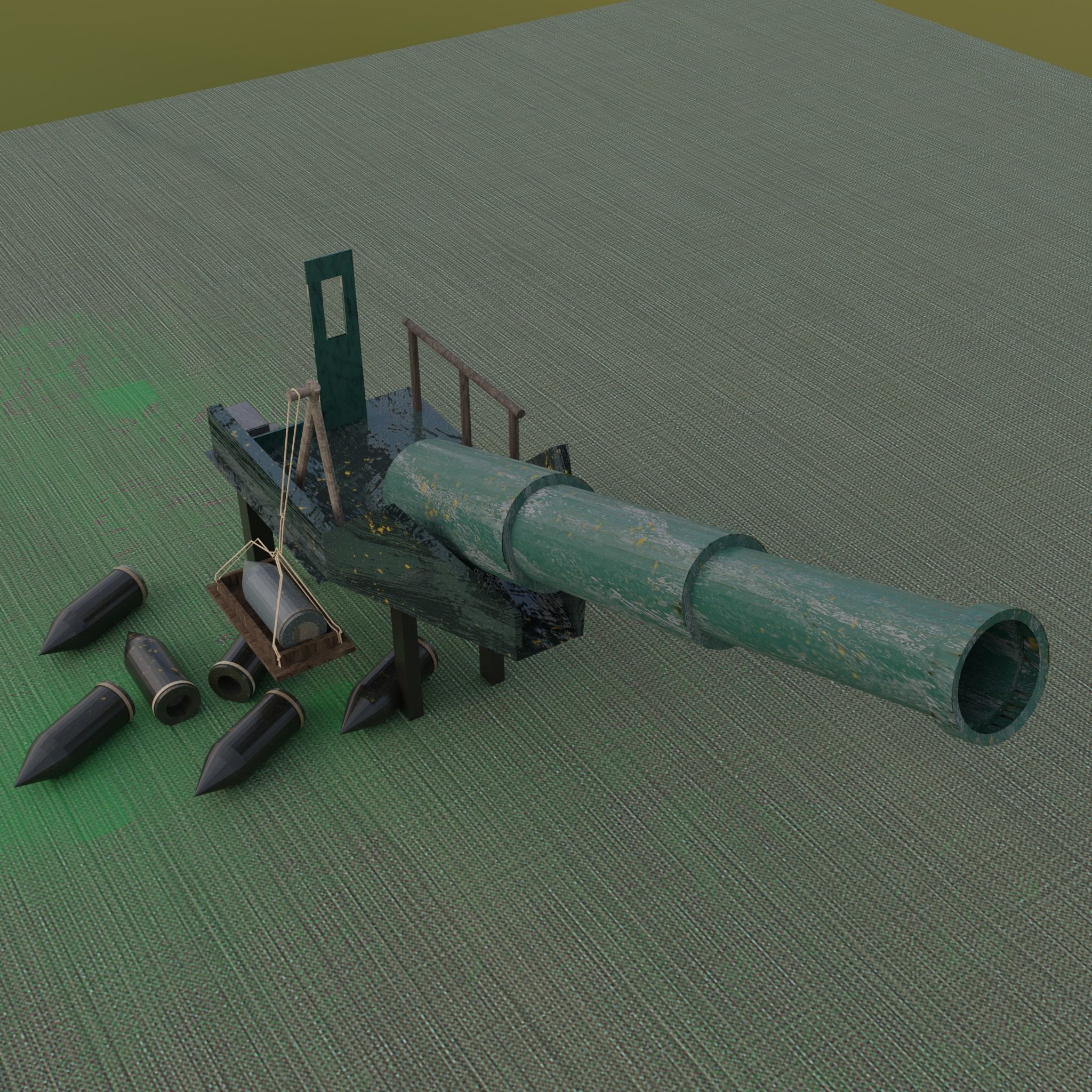 Artillery Battery - WW1 3D model | CGTrader