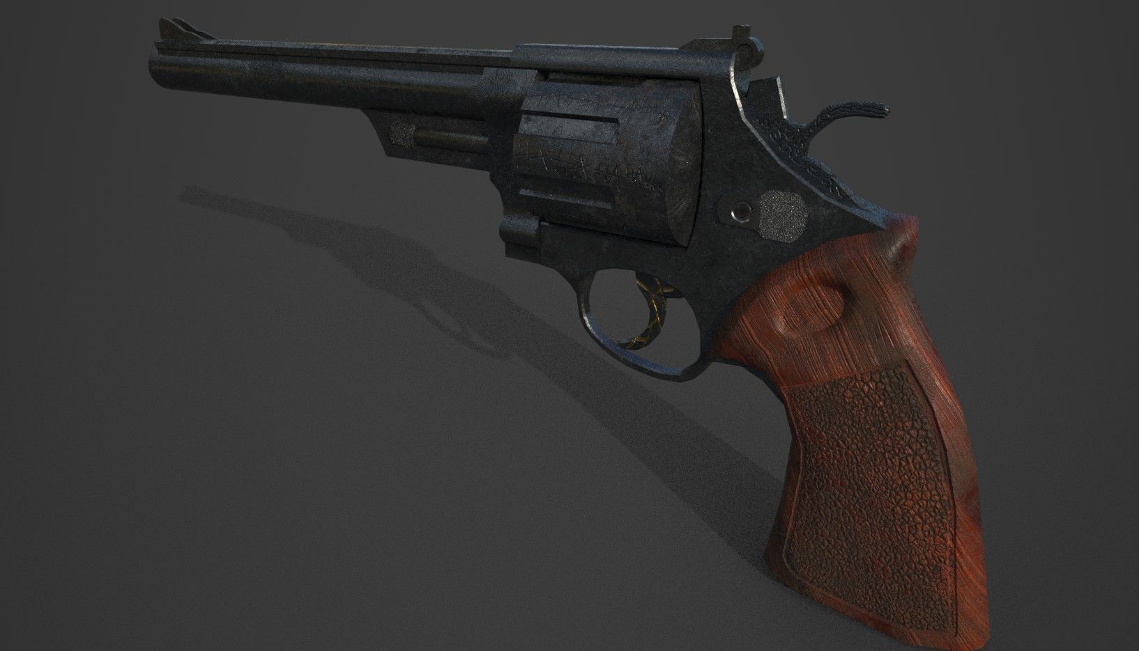 3D model The Jokers Revolver VR / AR / low-poly | CGTrader