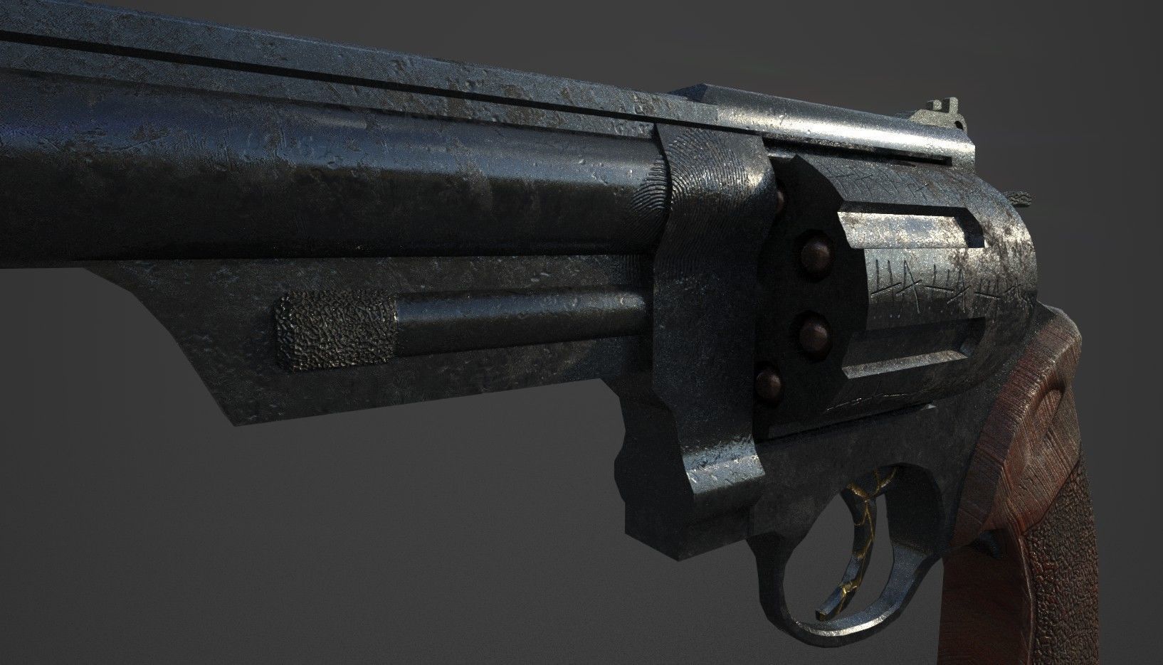3D model The Jokers Revolver VR / AR / low-poly | CGTrader
