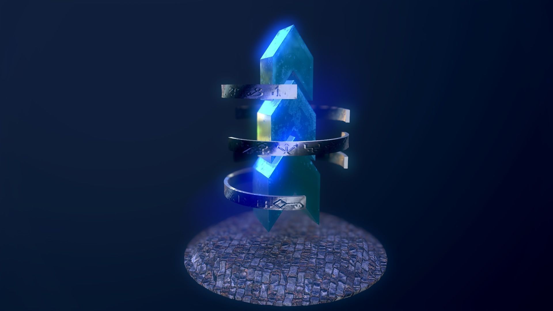 Magic monument free VR / AR / low-poly 3D model | CGTrader