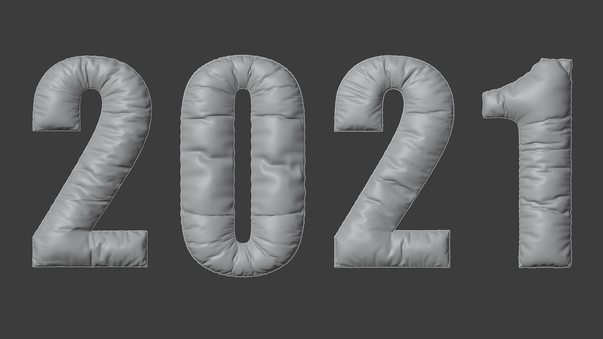2021 New Year 3D model | CGTrader
