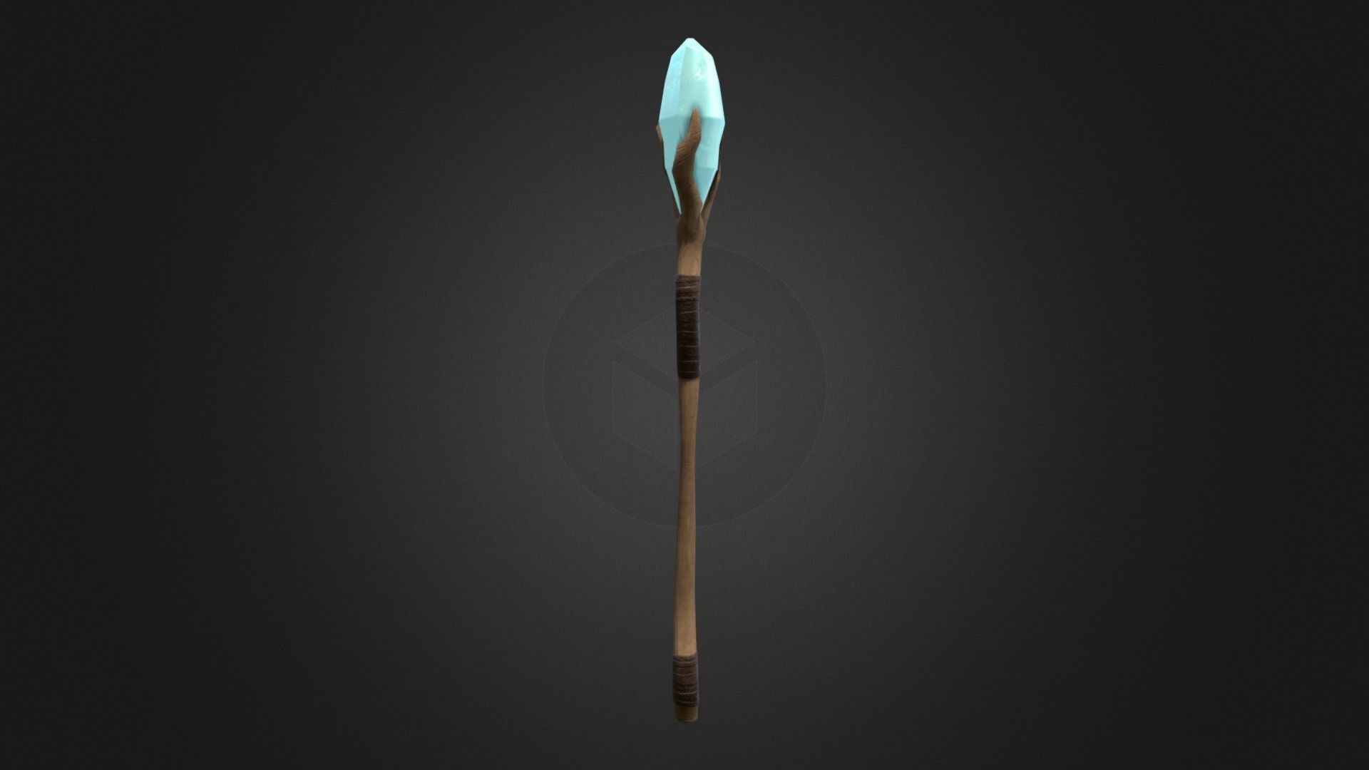 3D model Magic Staff - Cold Night VR / AR / low-poly | CGTrader