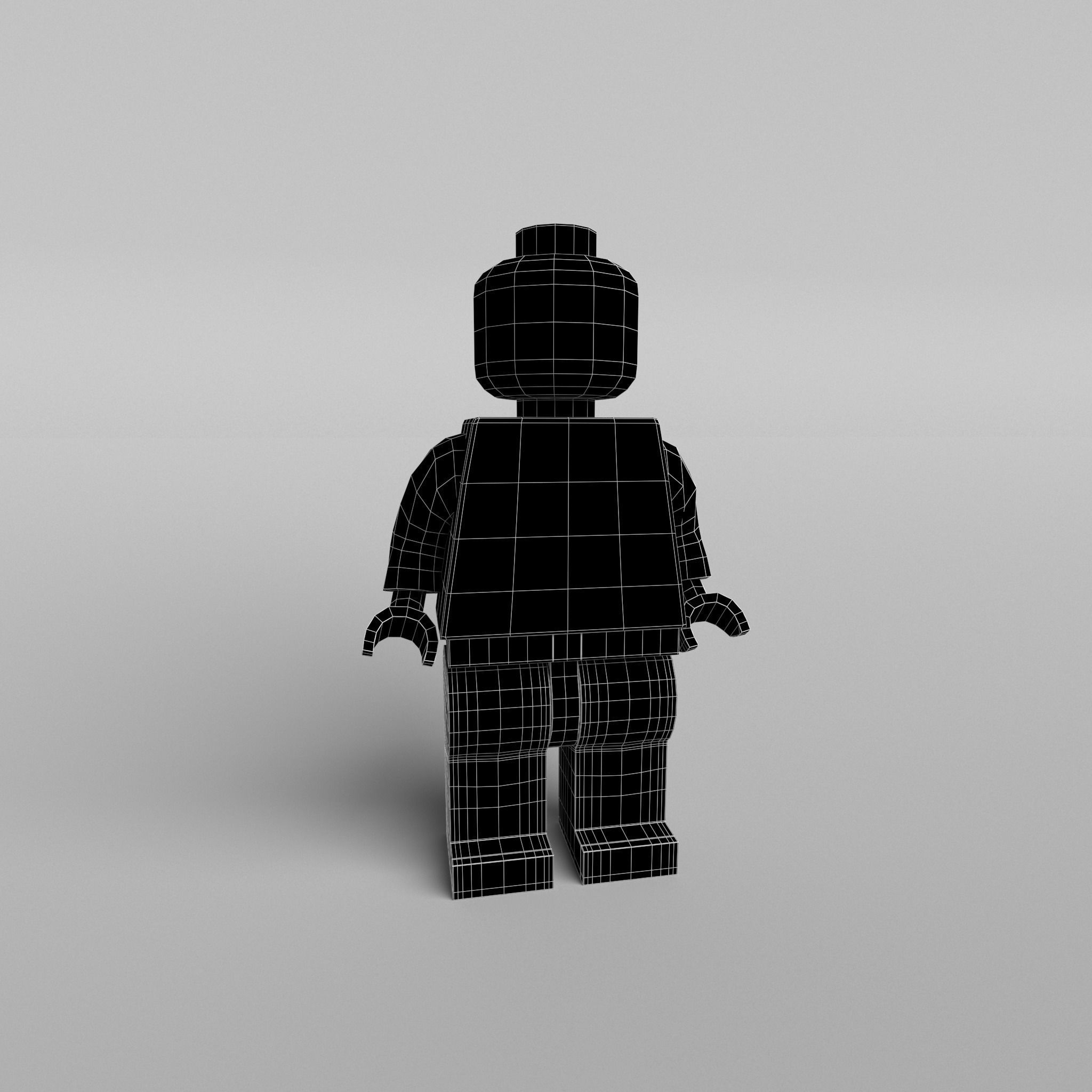 Lego Mini Figure Base 001 free VR / AR / low-poly 3D model | CGTrader