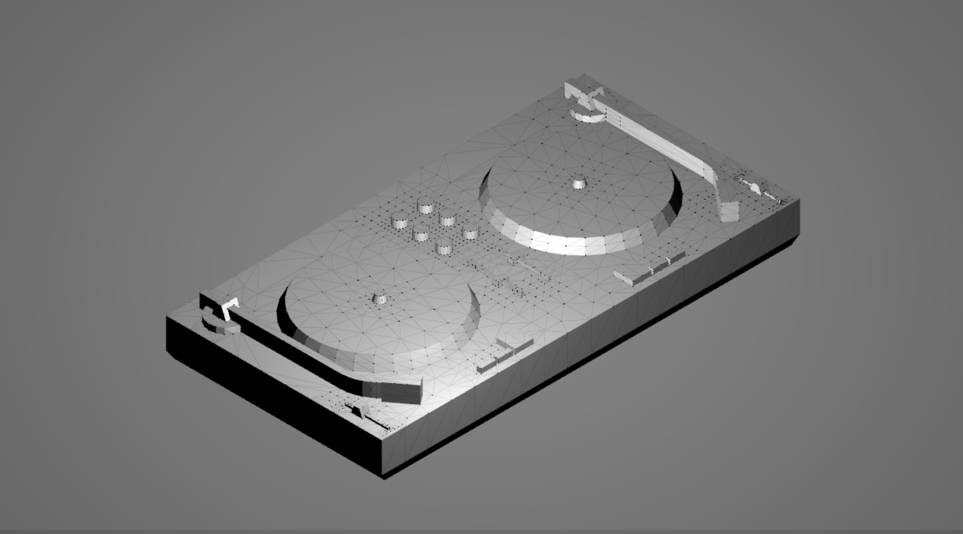 Turntable and DJ Mixer free 3D model 3D printable | CGTrader