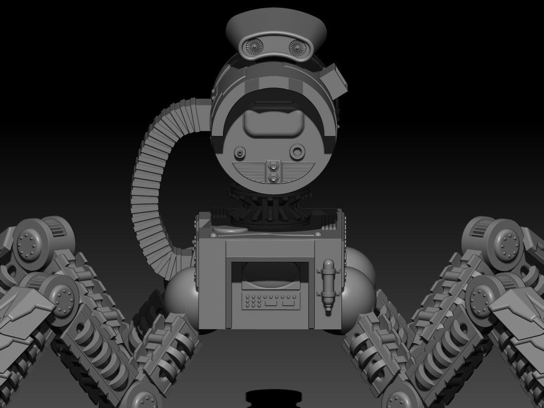 Walking Sentry Turret 3D model | CGTrader