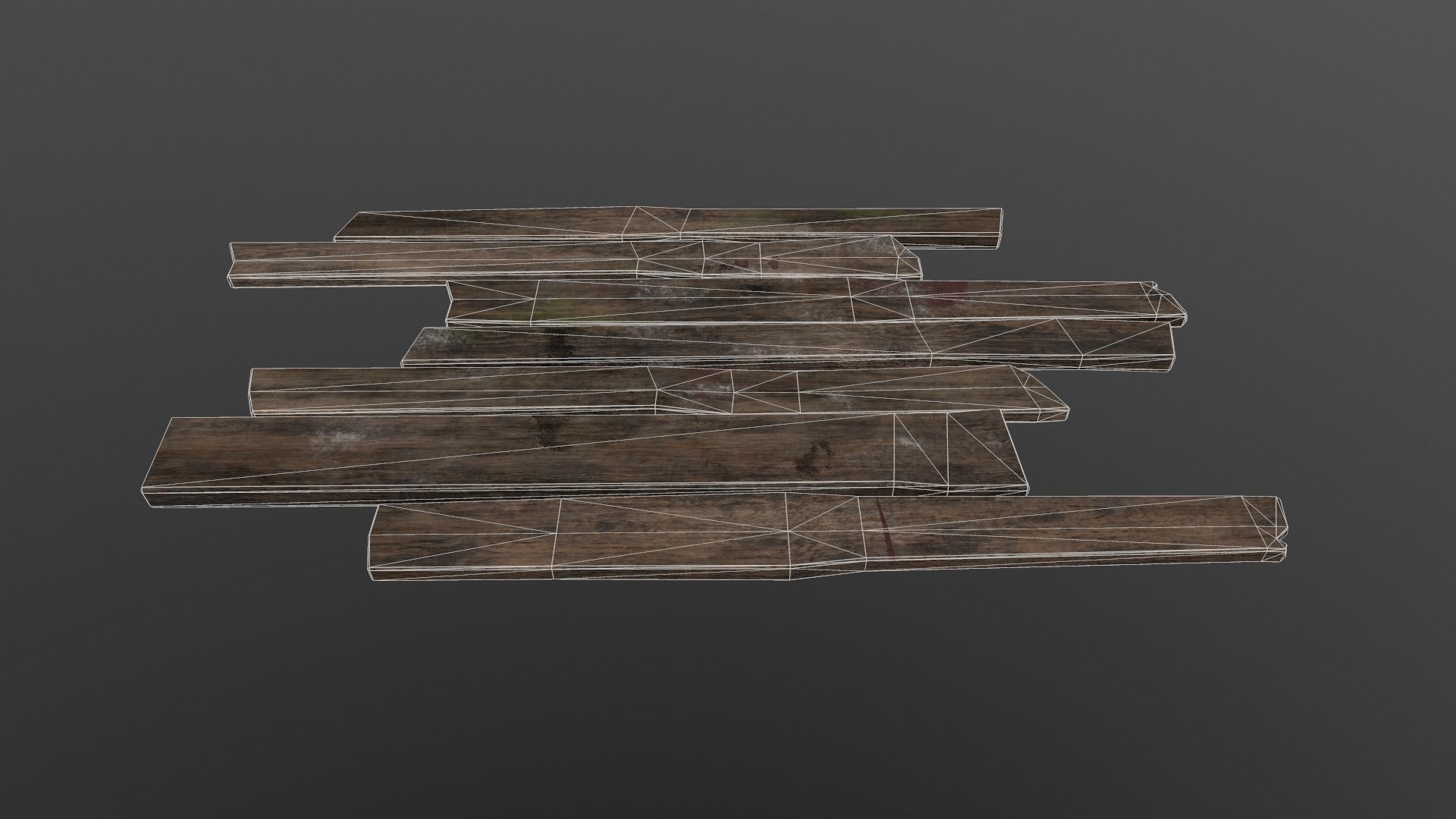 3D model Wooden planks VR / AR / low-poly | CGTrader
