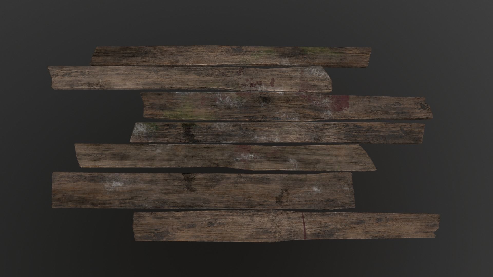 3D model Wooden planks VR / AR / low-poly | CGTrader