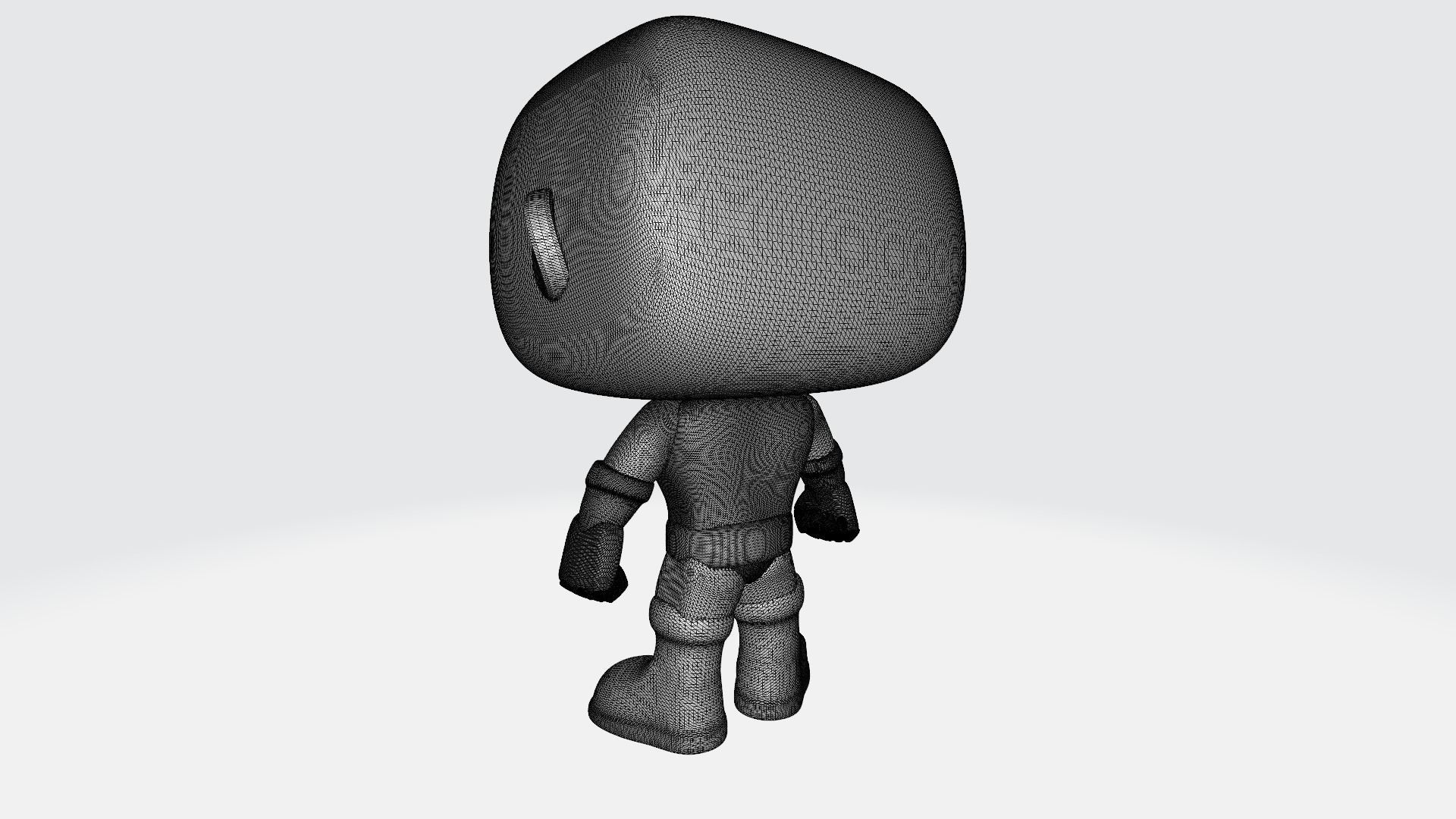Custom Pop Bald Man Angry Figure 3D Print 3D model 3D printable | CGTrader