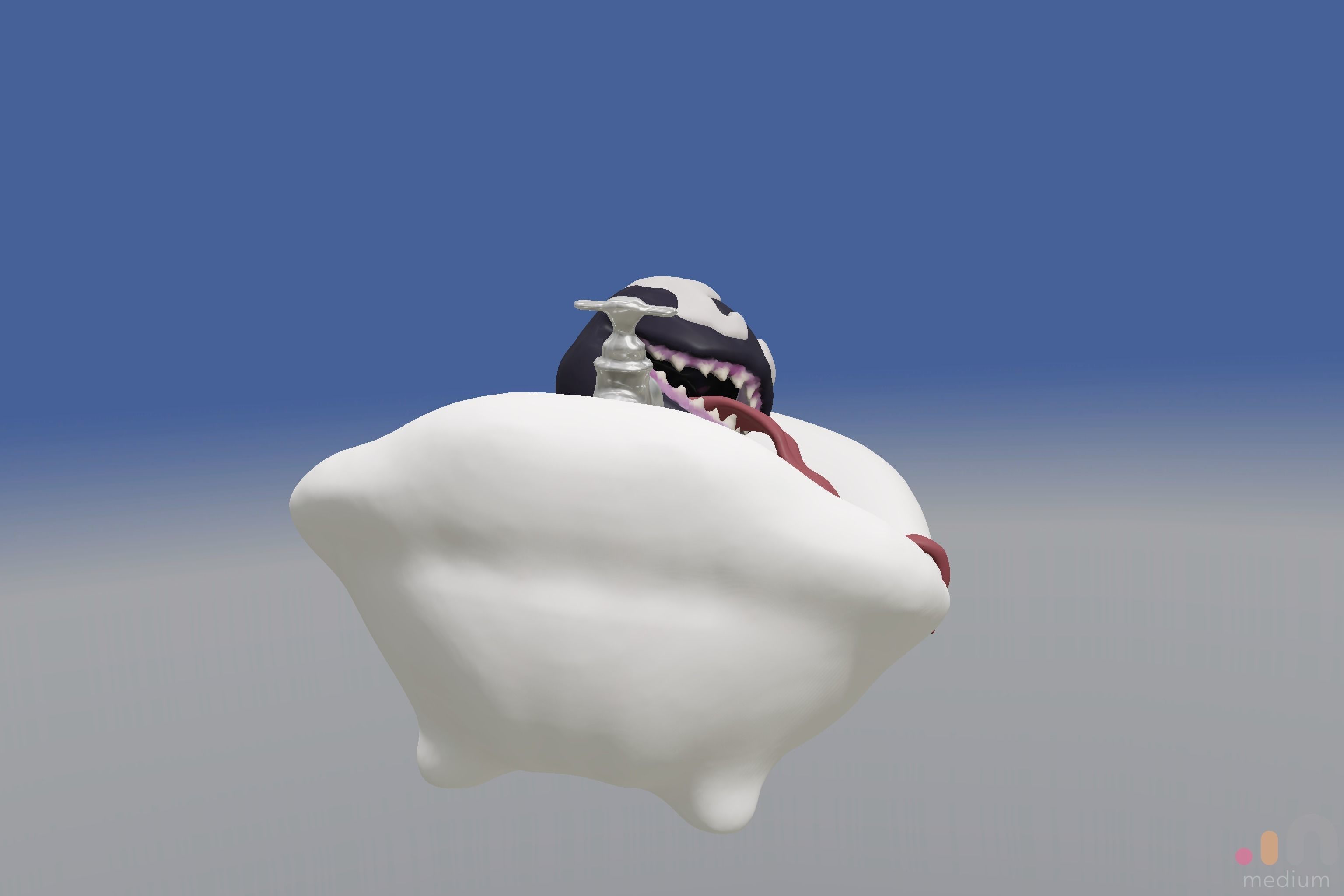 Baby Venom Takes a Bath 3D model | CGTrader