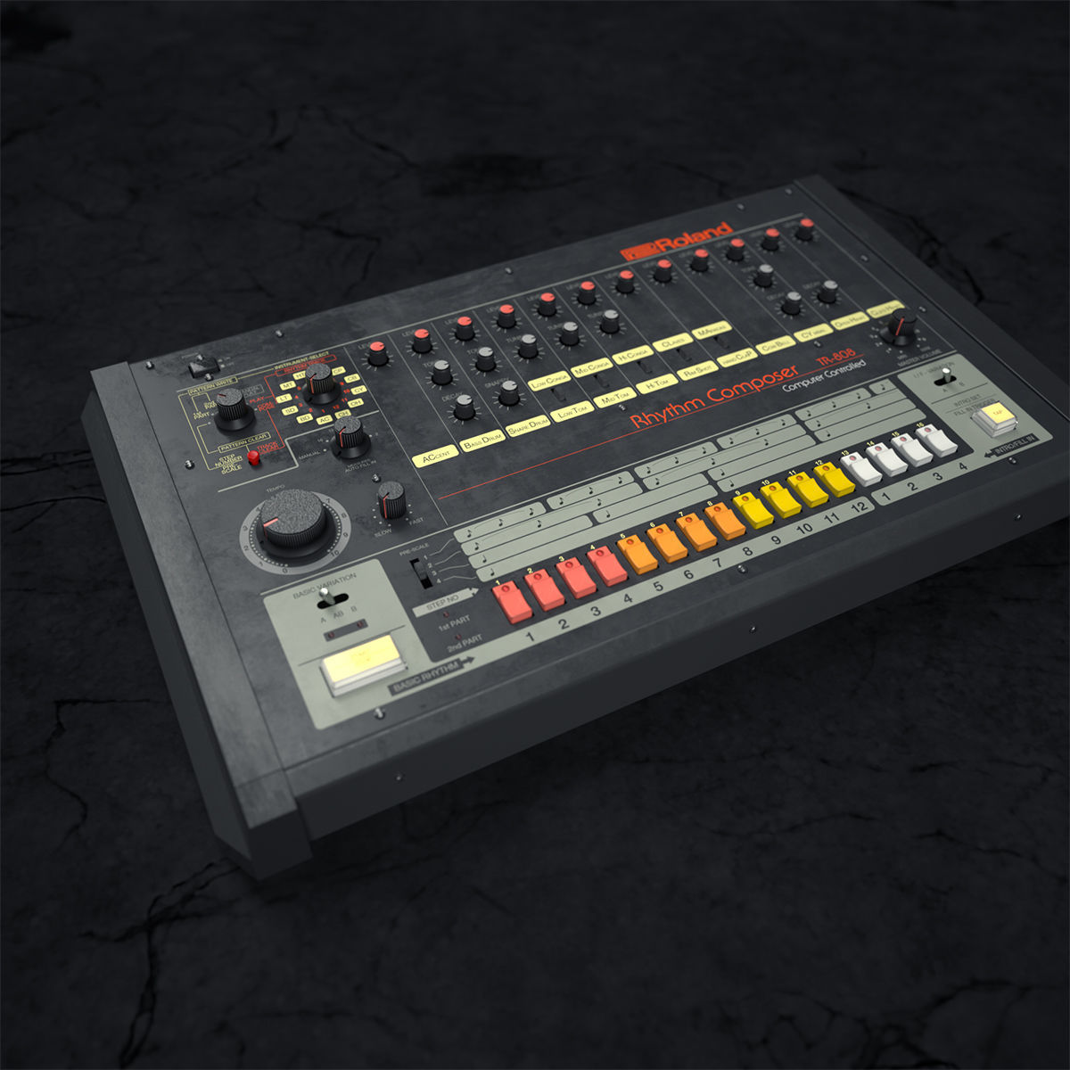 Roland TR-808 3D model | CGTrader