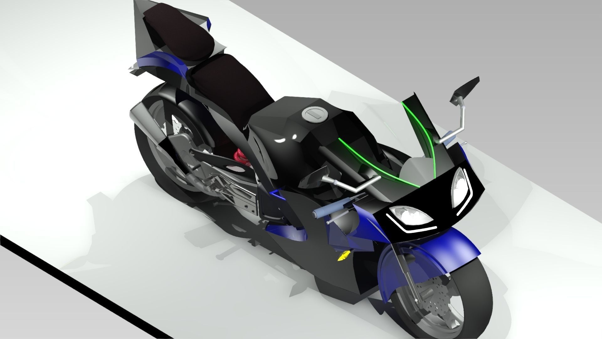 Super Spots Motor bike 3D model rigged | CGTrader