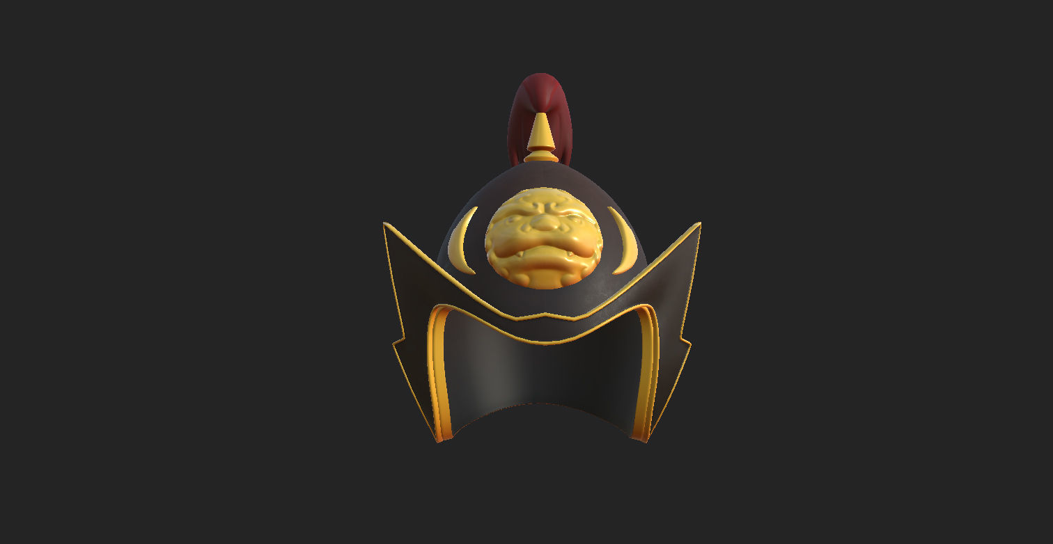 Chinese General Helmet 3D model | CGTrader
