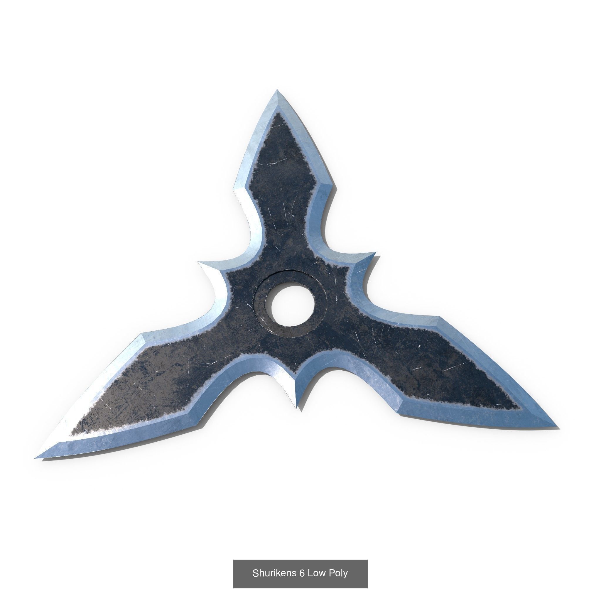 Collection Shurikens Low Poly VR / AR / low-poly | CGTrader