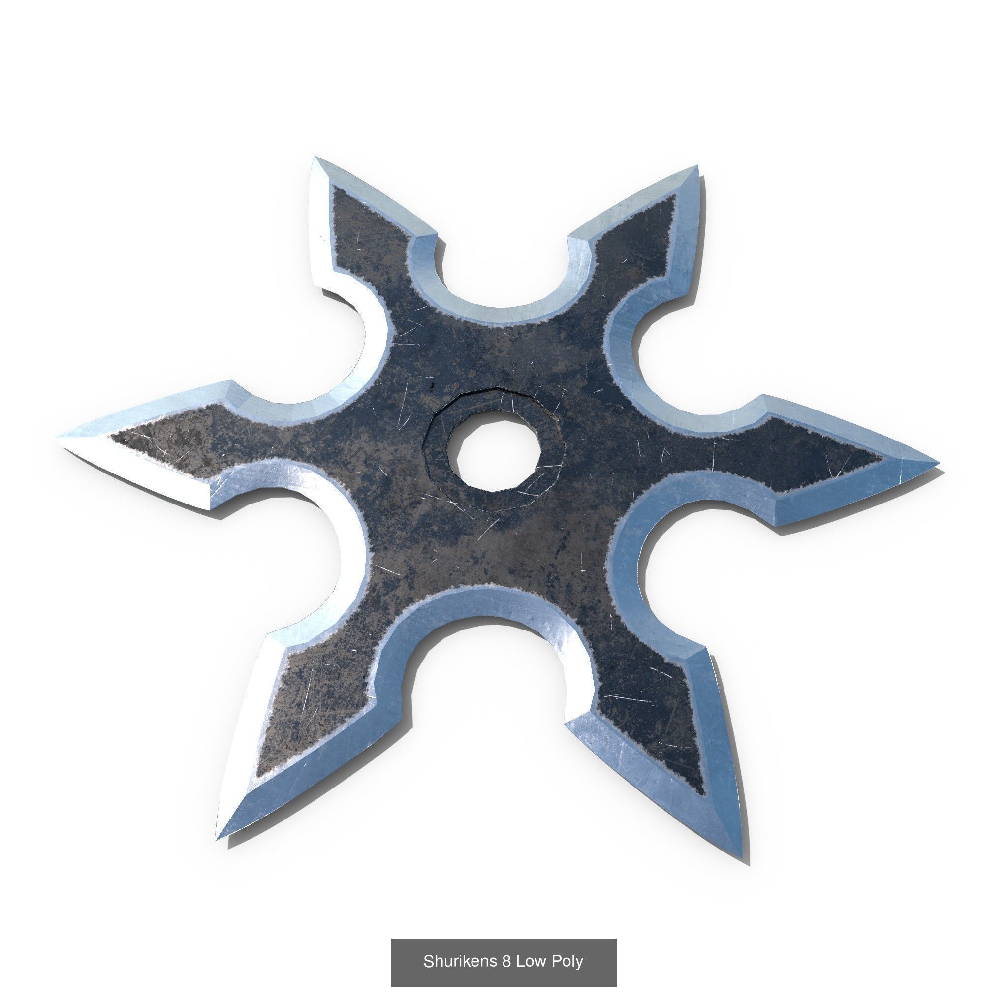 Collection Shurikens Low Poly VR / AR / low-poly | CGTrader