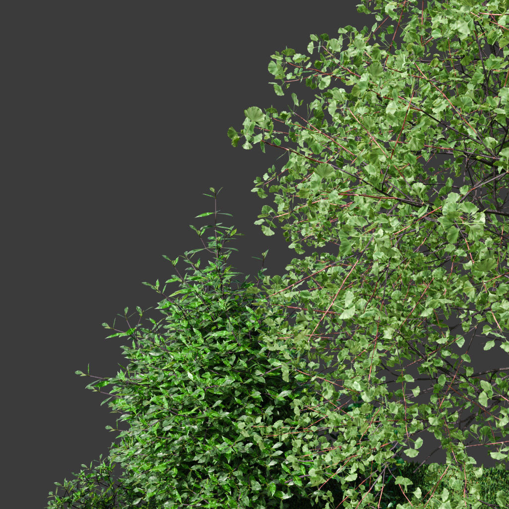 full interior scene with Garden for kit bashing and staging 3D model ...