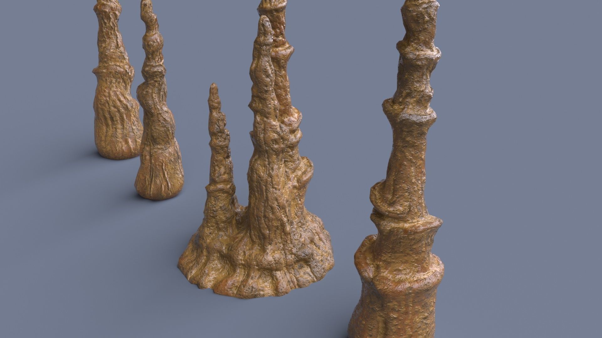 3D model Stalagmite Pack VR / AR / low-poly | CGTrader