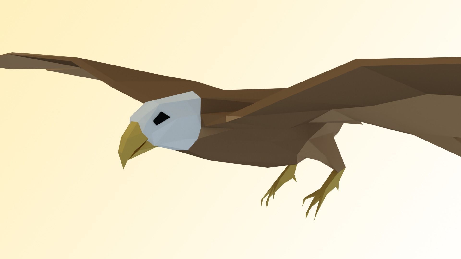 3D model Lowpoly Eagle VR / AR / low-poly rigged animated | CGTrader