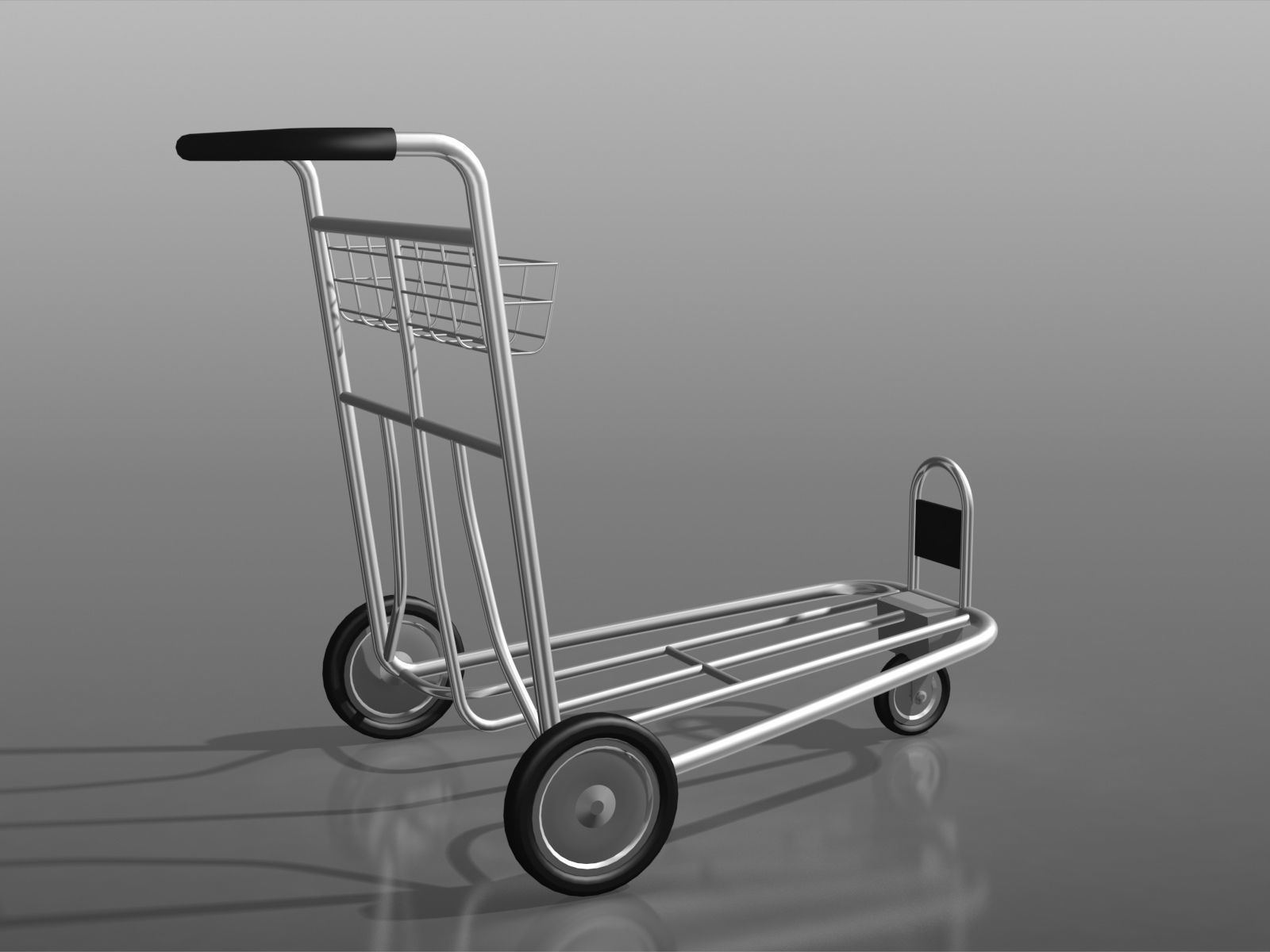 Trolley For Shopping And Carrying 3D model | CGTrader
