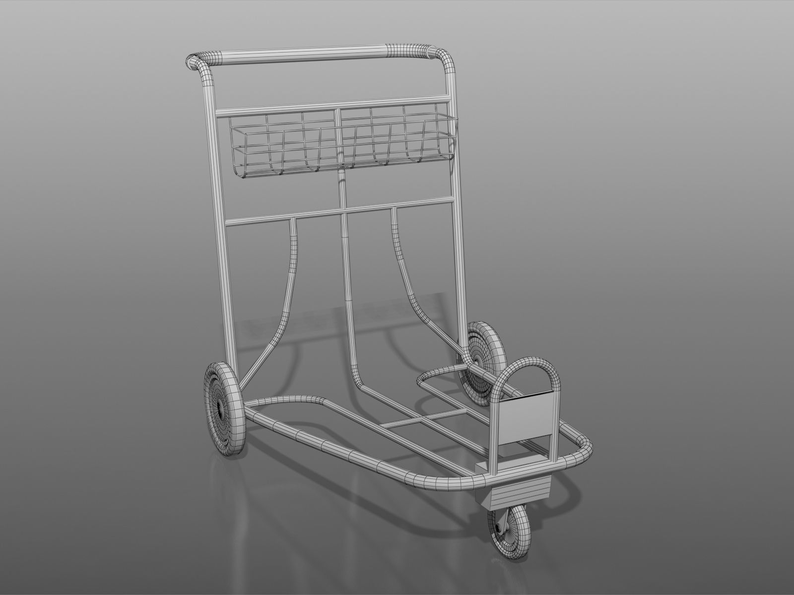 Trolley For Shopping And Carrying 3D model | CGTrader