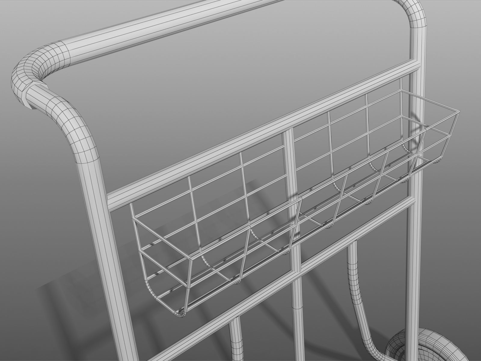 Trolley For Shopping And Carrying 3D model | CGTrader