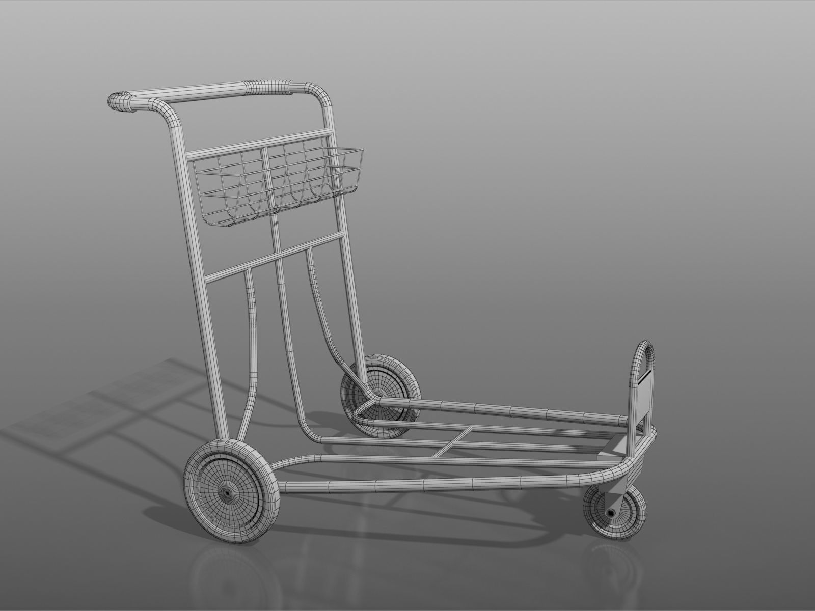 Trolley For Shopping And Carrying 3D model | CGTrader