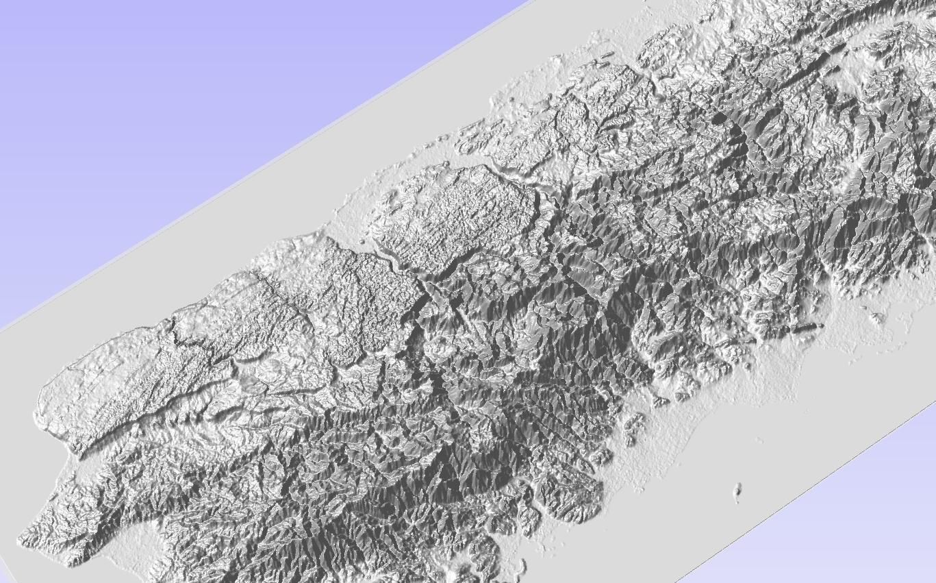 3D terrain topographic elevation model of Puerto Rico 3D model | CGTrader