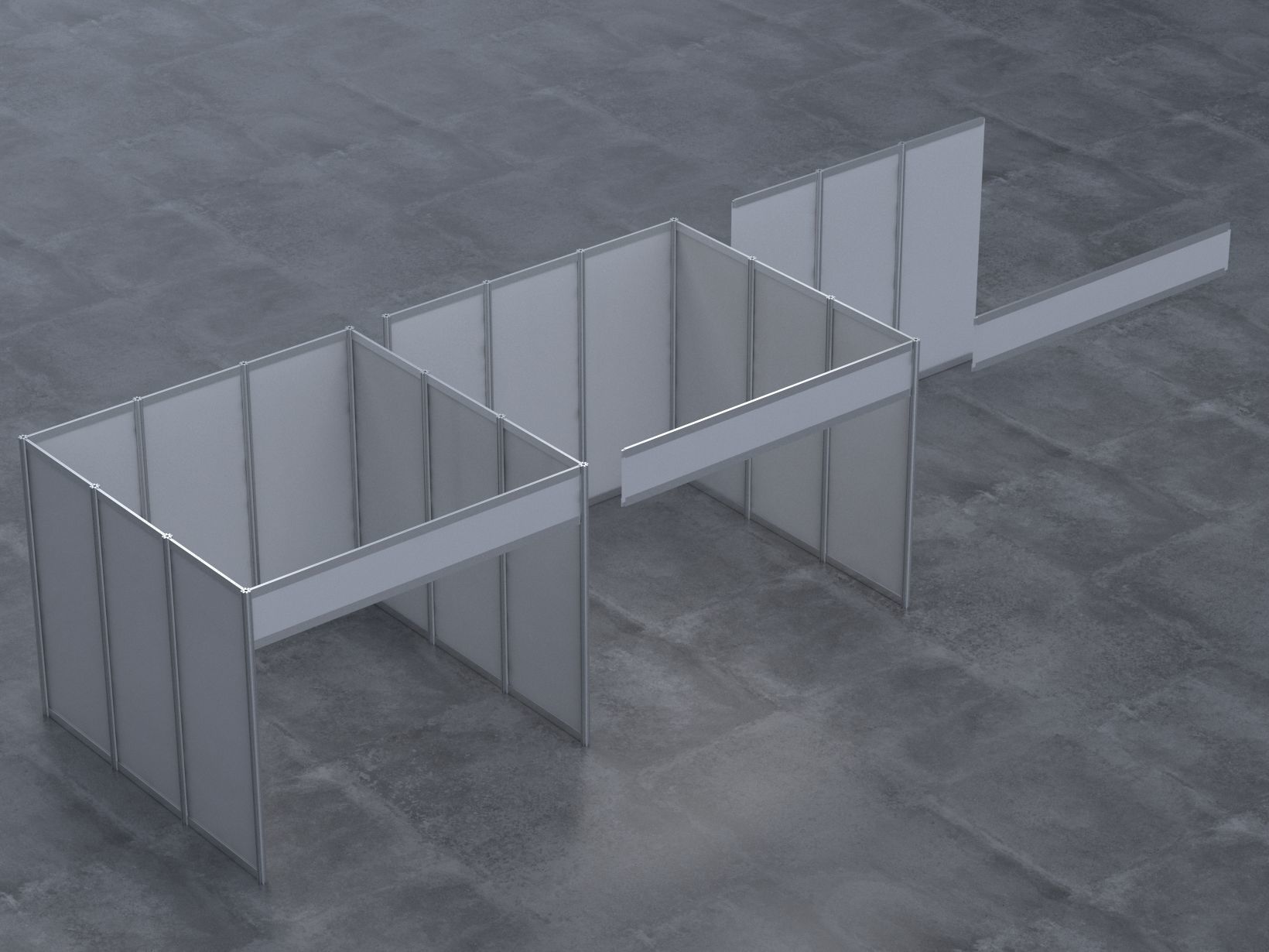 Modular Exhibition Stands Base free 3D model | CGTrader