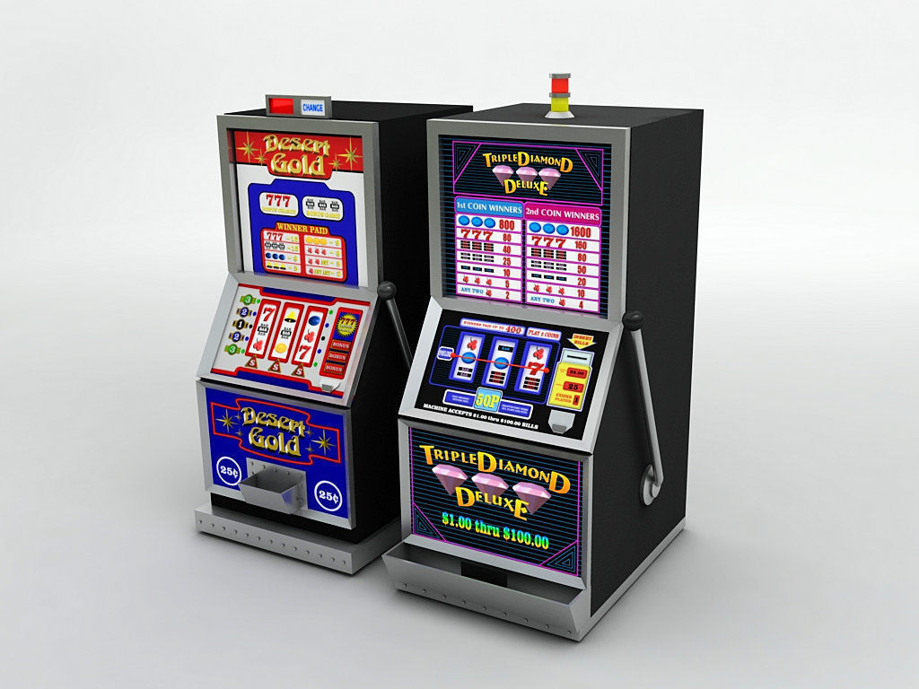 3D model 2 Casino Slot Machines VR / AR / low-poly | CGTrader