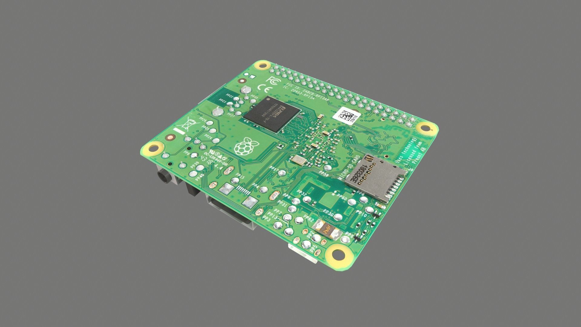 3D model Raspberry Pi 3A Plus VR / AR / low-poly | CGTrader