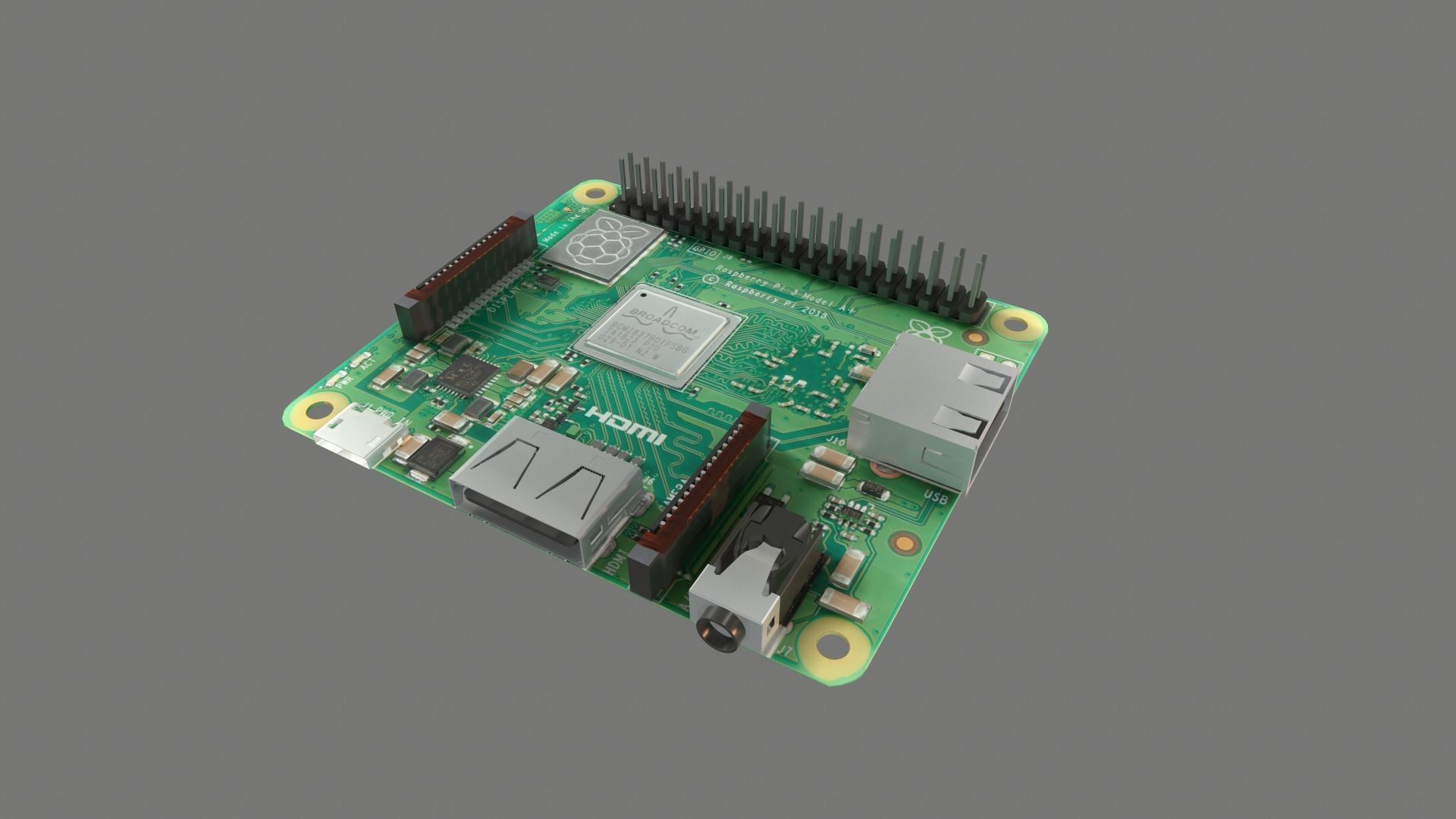 3D model Raspberry Pi 3A Plus VR / AR / low-poly | CGTrader