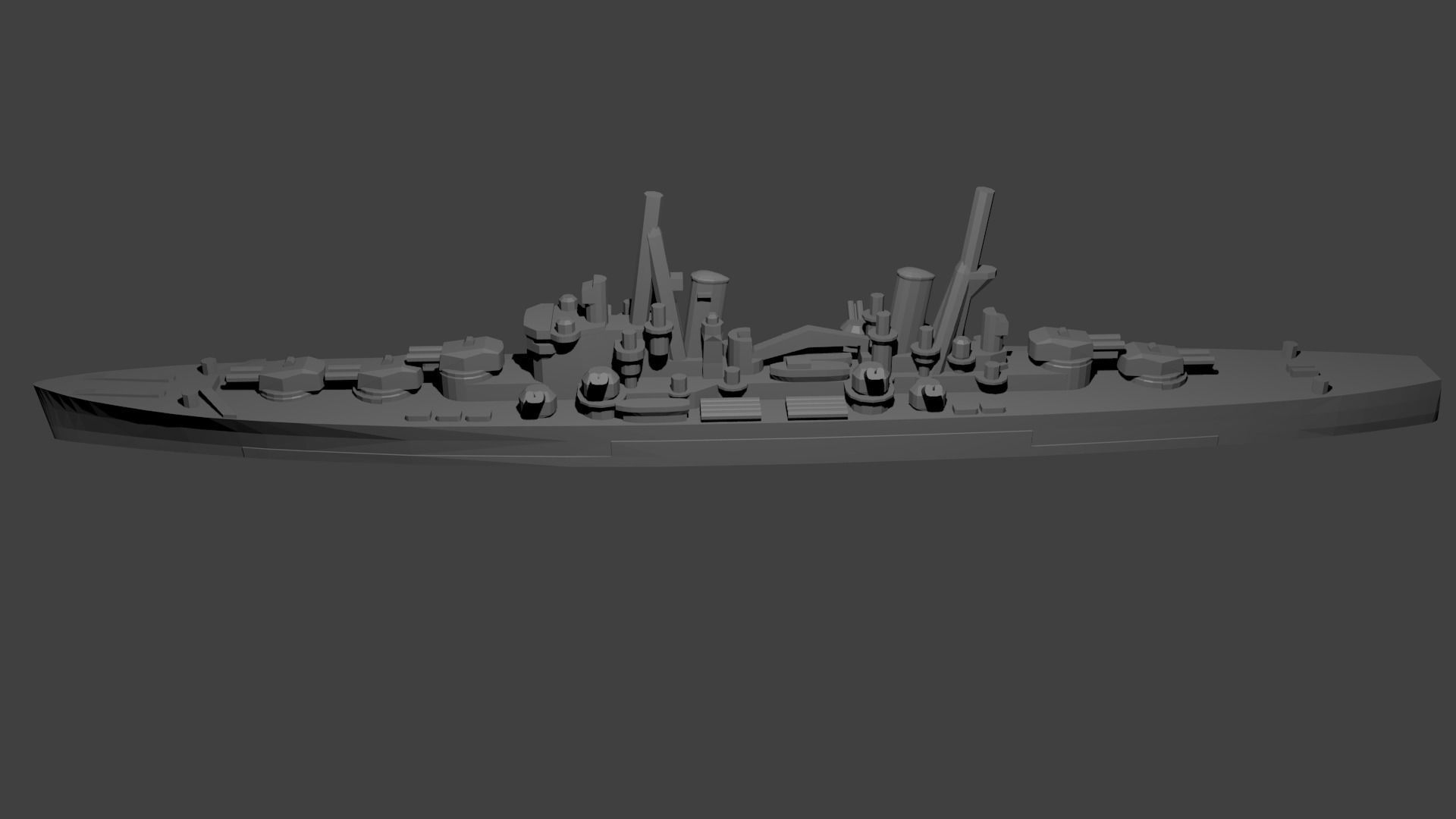 British Minotaur Class Cruiser Warship 3D model 3D printable | CGTrader