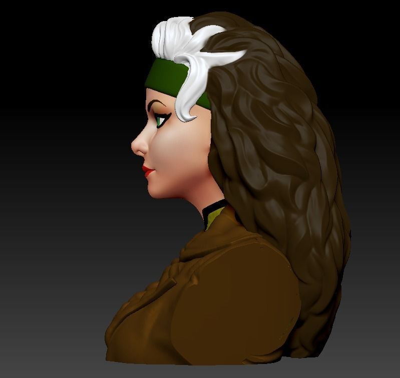 Bust - Rogue 3D 3D model 3D printable | CGTrader