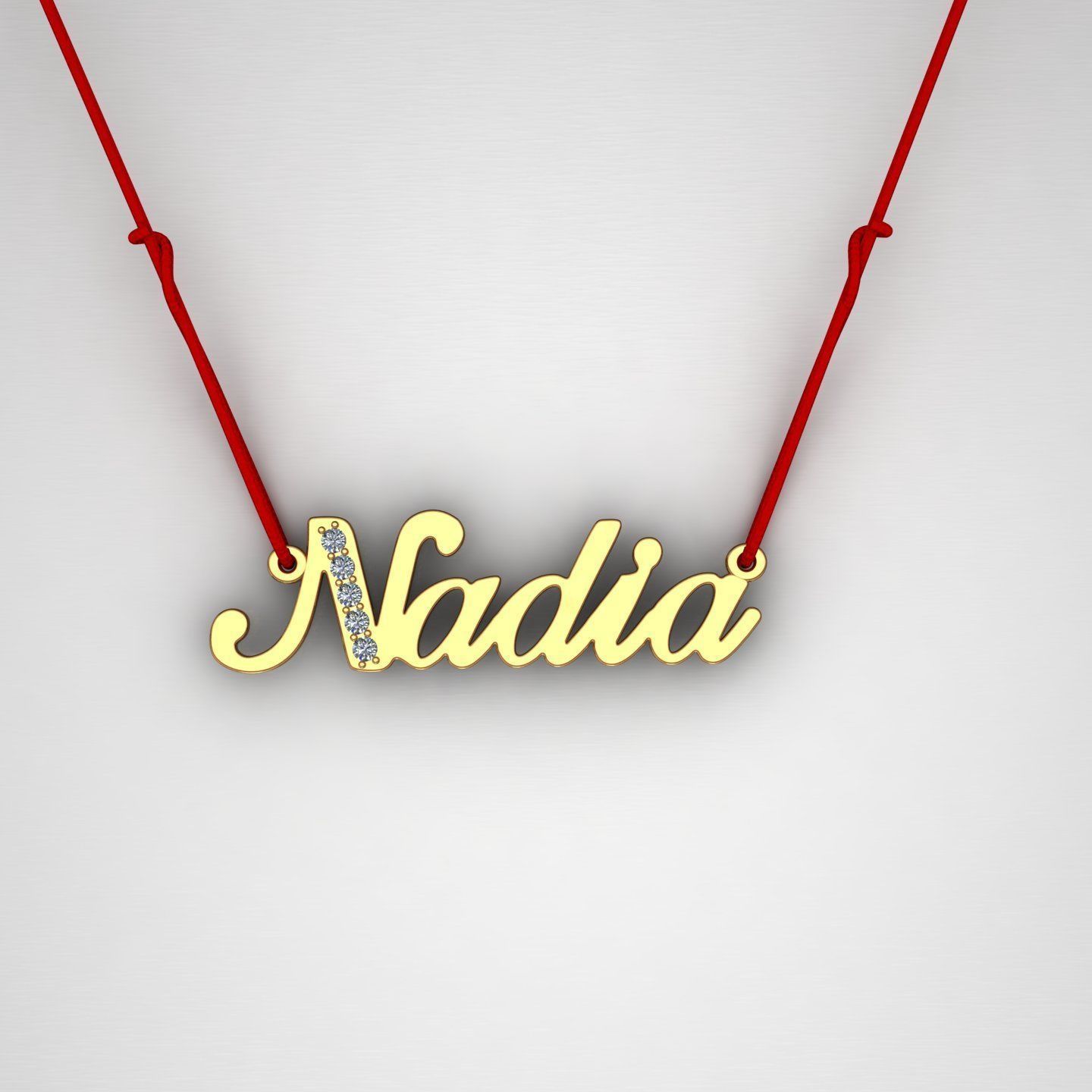 Name Nadia 3D model 3D printable | CGTrader