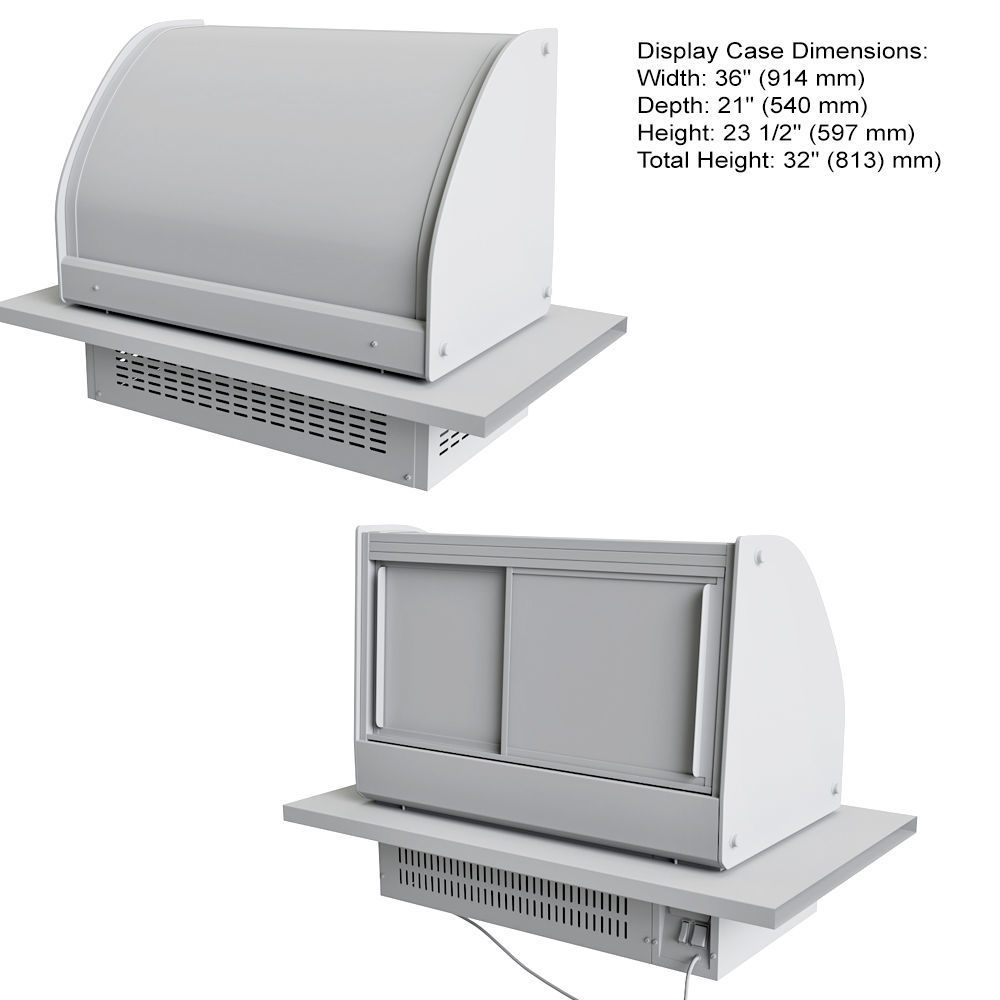Refrigerated Curve Drop-In Display Case 3D model | CGTrader