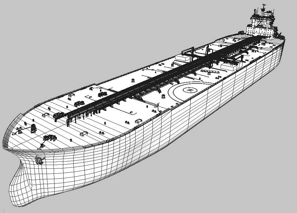 3D model Super Tanker TI Class VR / AR / low-poly | CGTrader