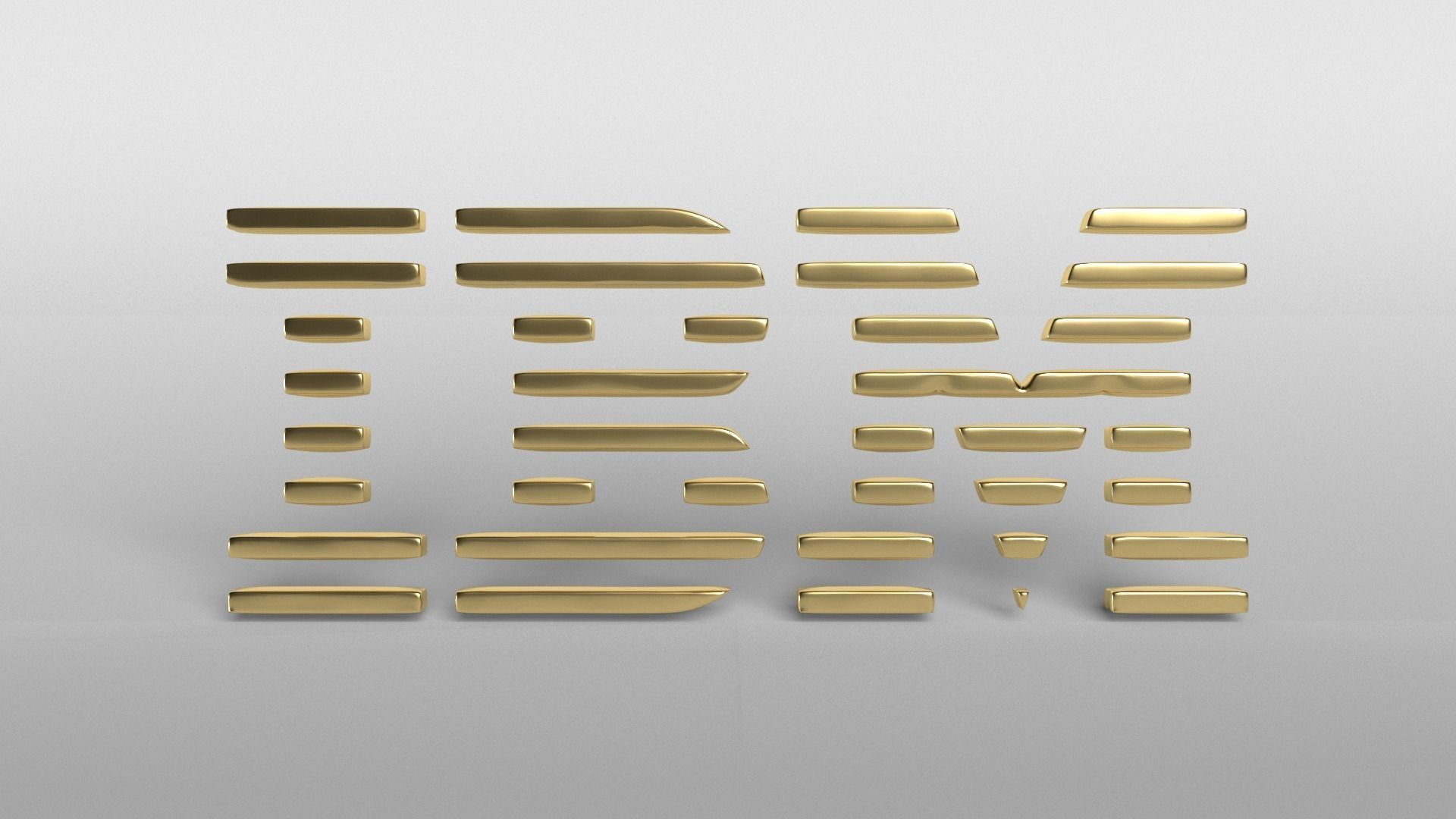 IBM Logo Version1 002 free 3D model | CGTrader