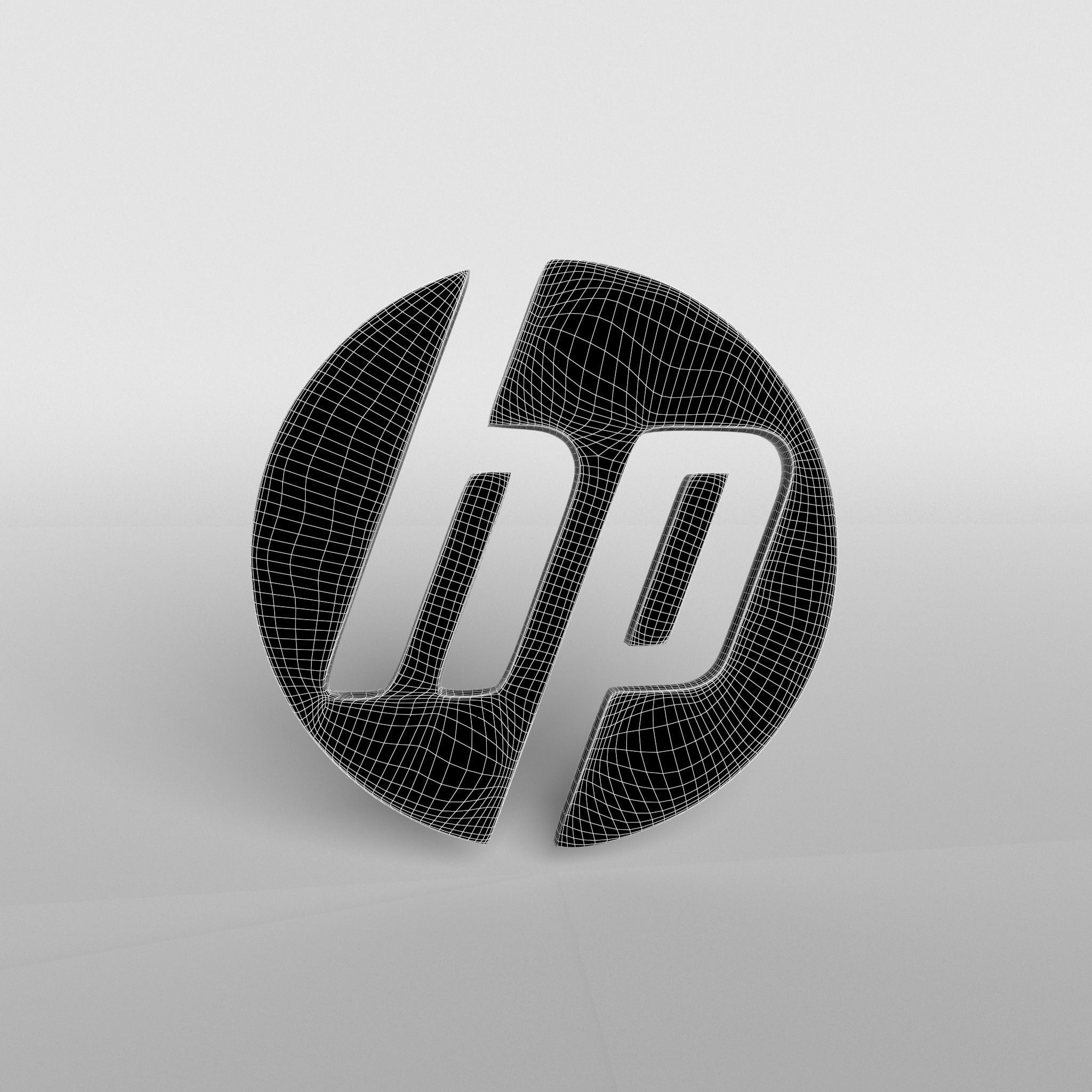 HP Logo Version1 002 free VR / AR / low-poly 3D model | CGTrader