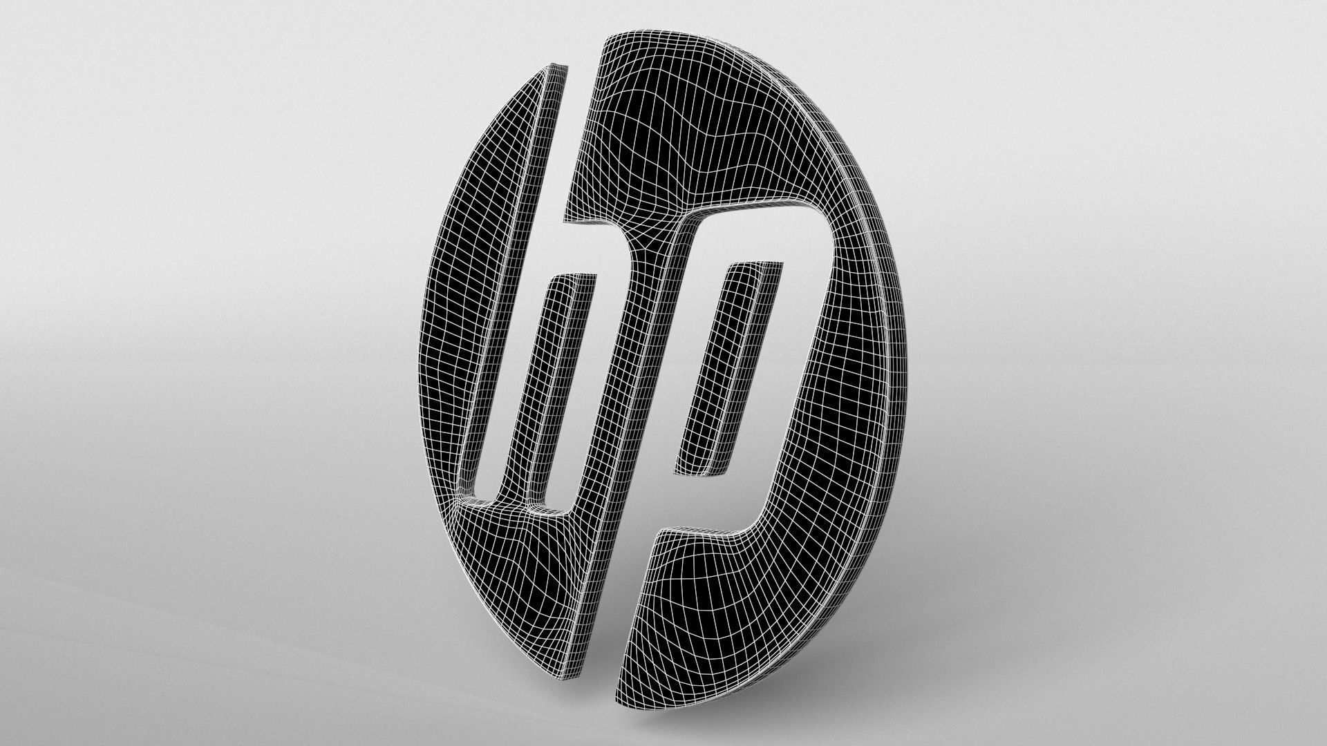 HP Logo Version1 003 free VR / AR / low-poly 3D model | CGTrader