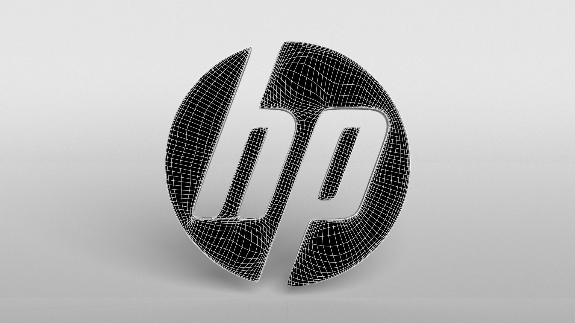 HP Logo Version1 003 free VR / AR / low-poly 3D model | CGTrader