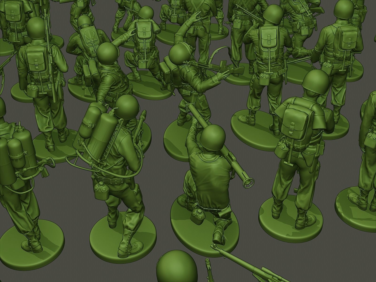 American soldiers ww2 Bundle Pack 3D model 3D printable | CGTrader