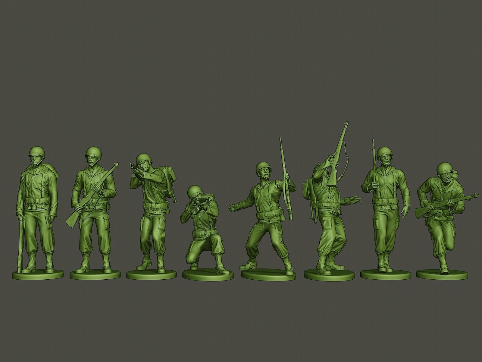 American soldiers ww2 Bundle Pack 3D model 3D printable | CGTrader