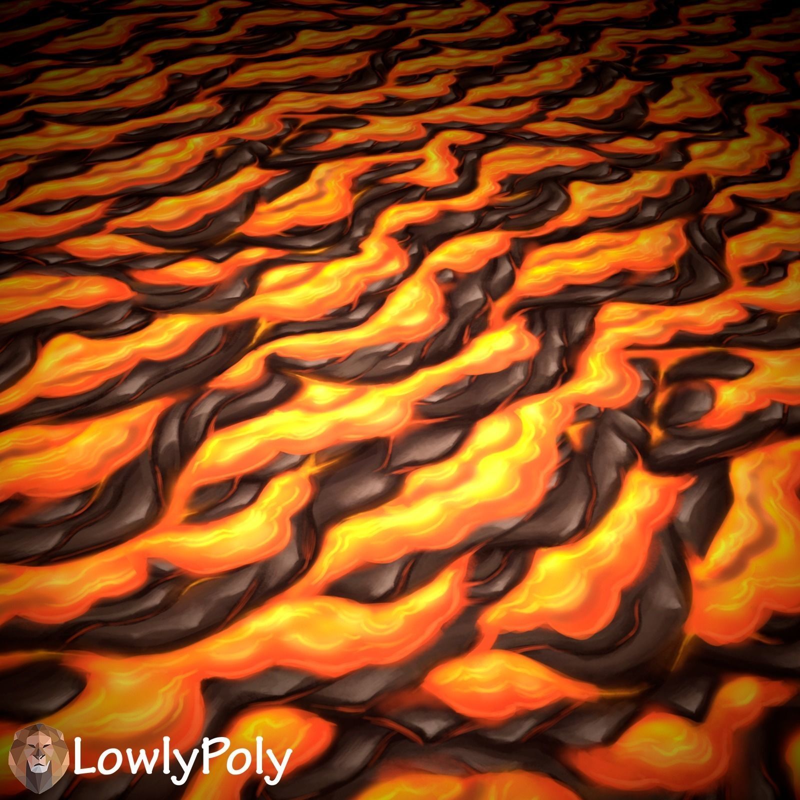 Stylized Lava Texture free VR / AR / low-poly Texture | CGTrader