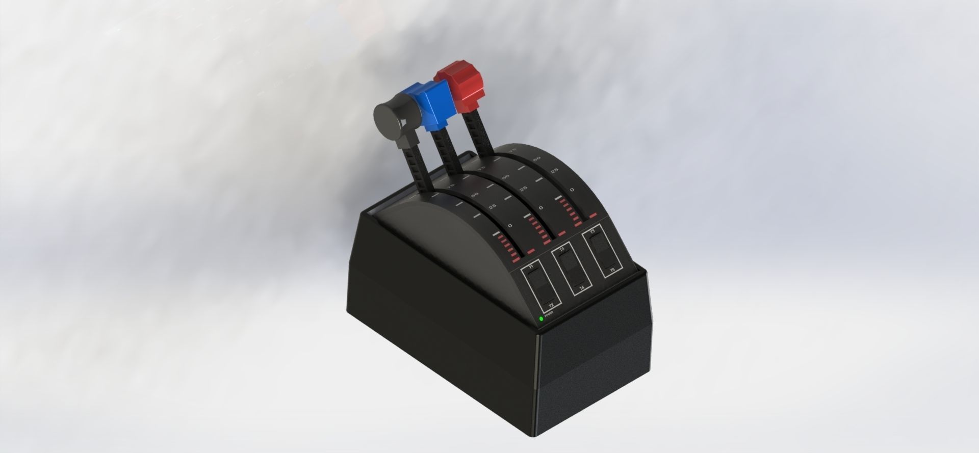 Saitek Throttle Quadrant Box 3D model 3D printable | CGTrader