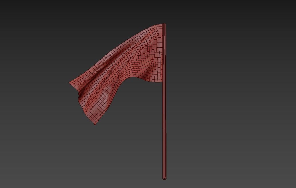 Flag Simulation 3D model animated | CGTrader
