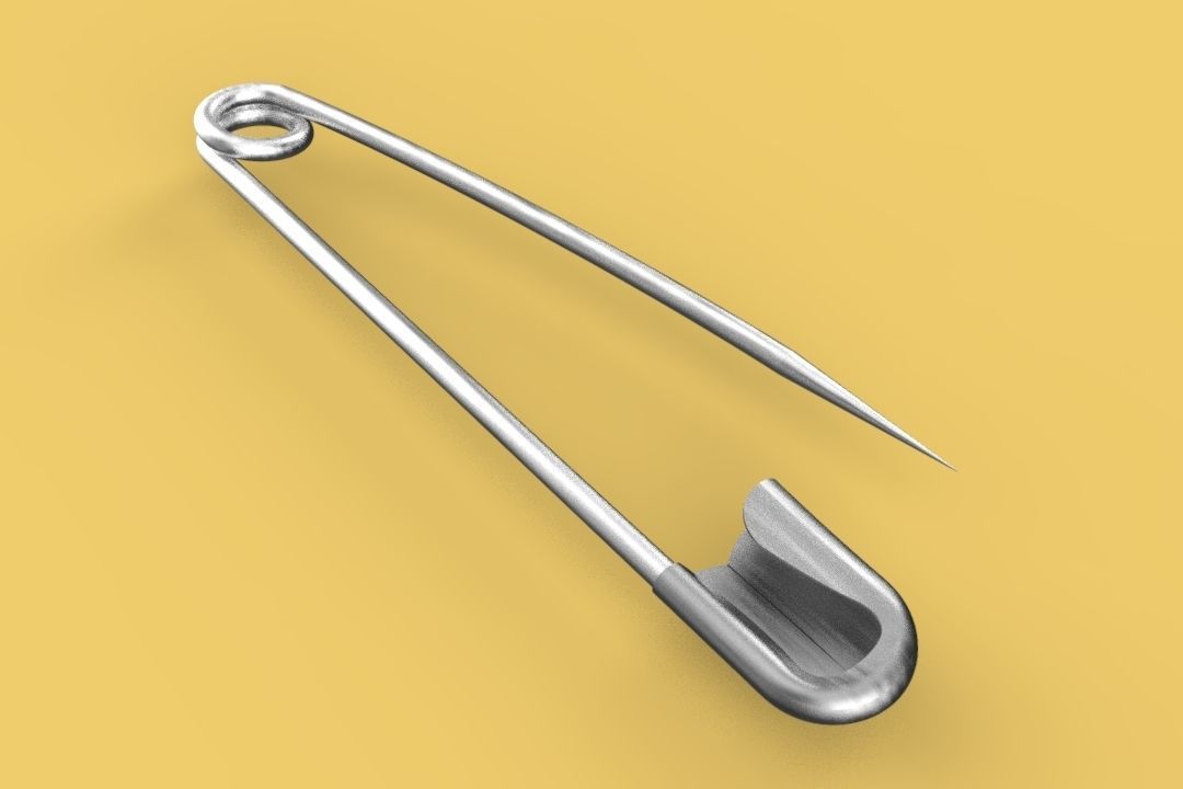 Safety pin 3D model | CGTrader