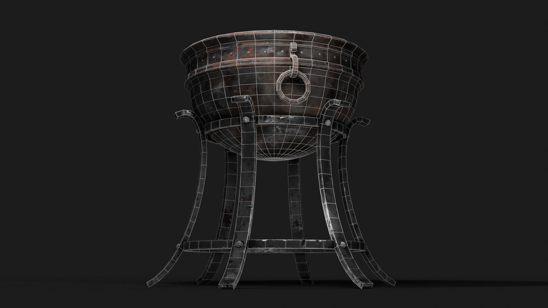 3D model Iron Brazier VR / AR / low-poly | CGTrader