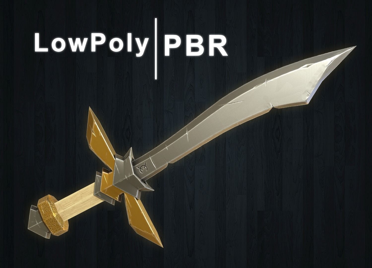 3D model Stylized Sword Low Poly VR / AR / low-poly | CGTrader