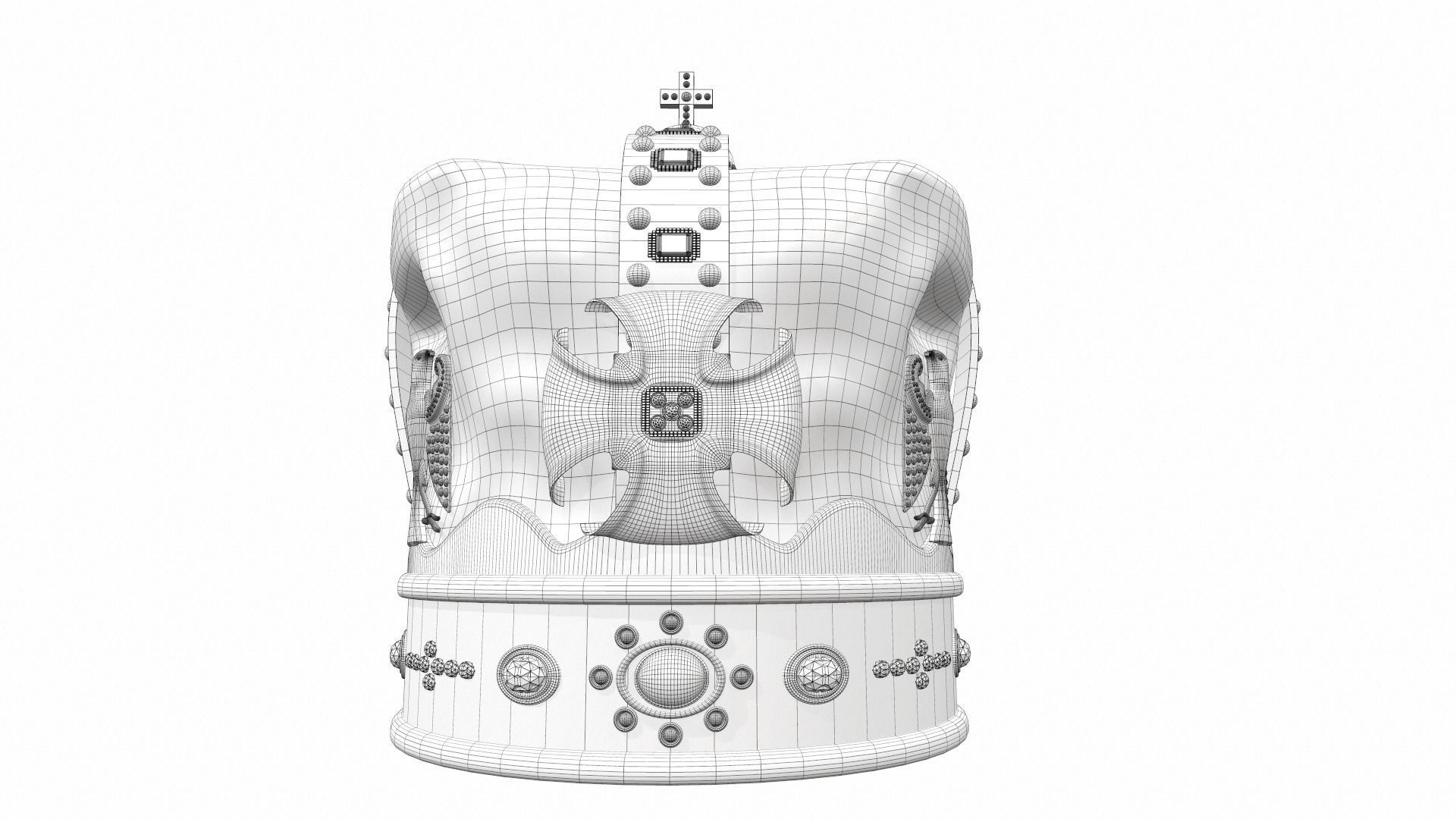 Royal crown 2 for king and queen 3D model | CGTrader