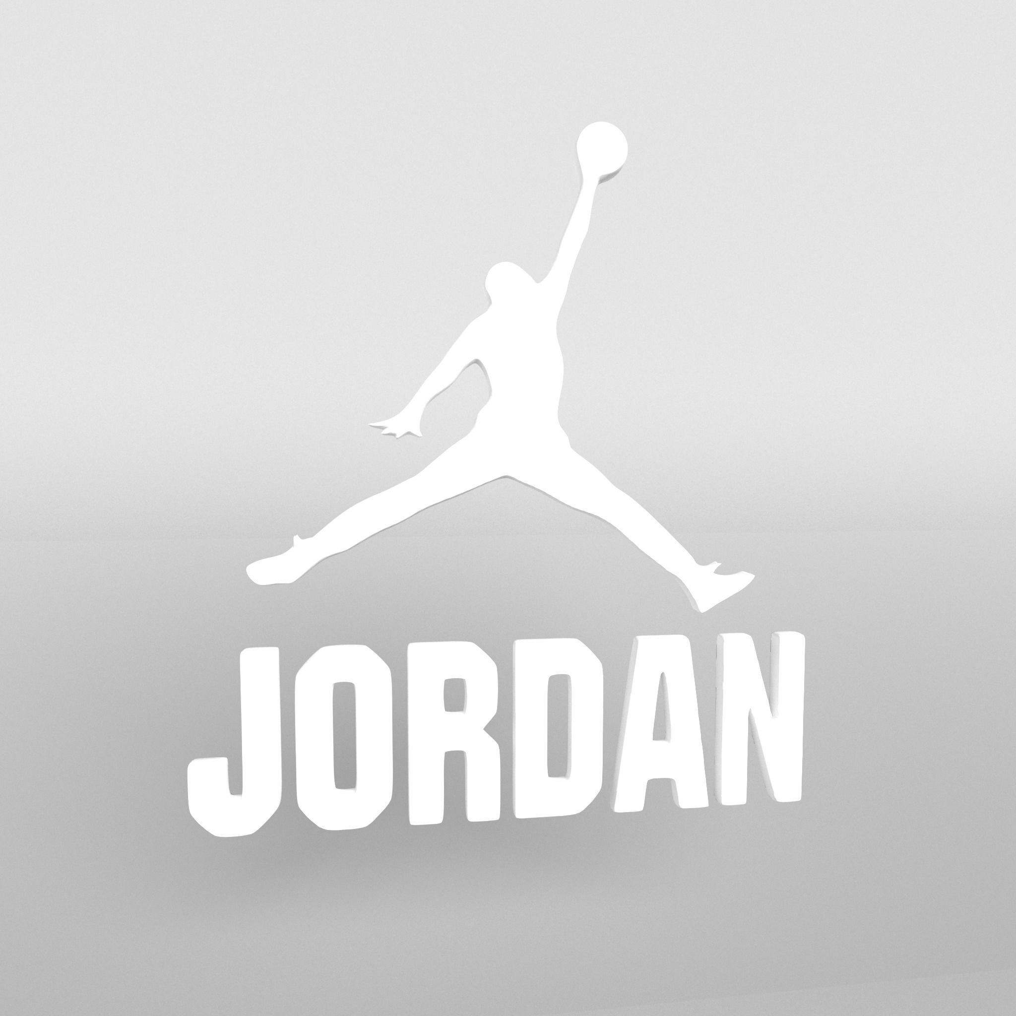 Jordan Logo version3 002 free 3D model | CGTrader